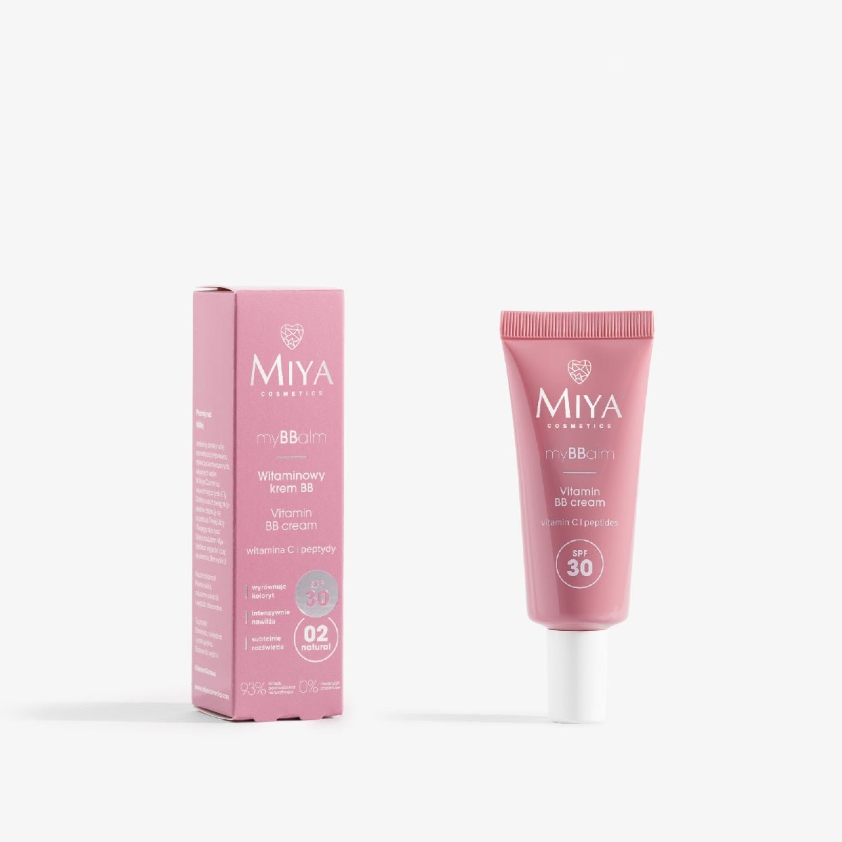 MIYA Cosmetics myBBalm Vitamin BB cream SPF30 02 natural 30ml| VESA UK ...