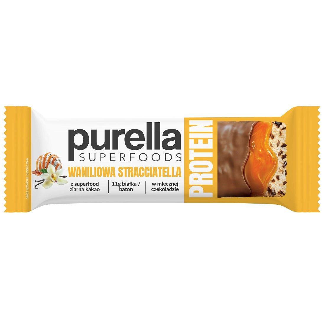 Purella SuperFoods Protein Bar - Vanilla Straciatella 45g | VESA UK ...